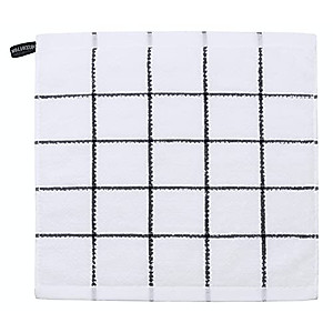 HFGBLG Cotton Dish Towels for Kitchen Wash Cloths Terry Dish Cloths, Set of 6, Light and Soft Cleaning Rags Kitchen Hand Towels, 12 Inch x 12 Inch (Multi)