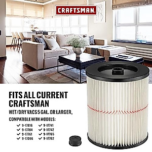 Super air Vacuum Cartridge Filter fits for Craftsman 17816