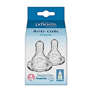 Dr. Brown's Original Nipple, Preemie (0m+), 2 Count
