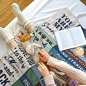 UHANKRU Daughter Gifts for Daughter from Dad, Daughter Blanket from Dad, Graduation Birthday Gifts for Daughter, Father Daughter Gifts, to My Daughter Blanket Throw 60"x50"