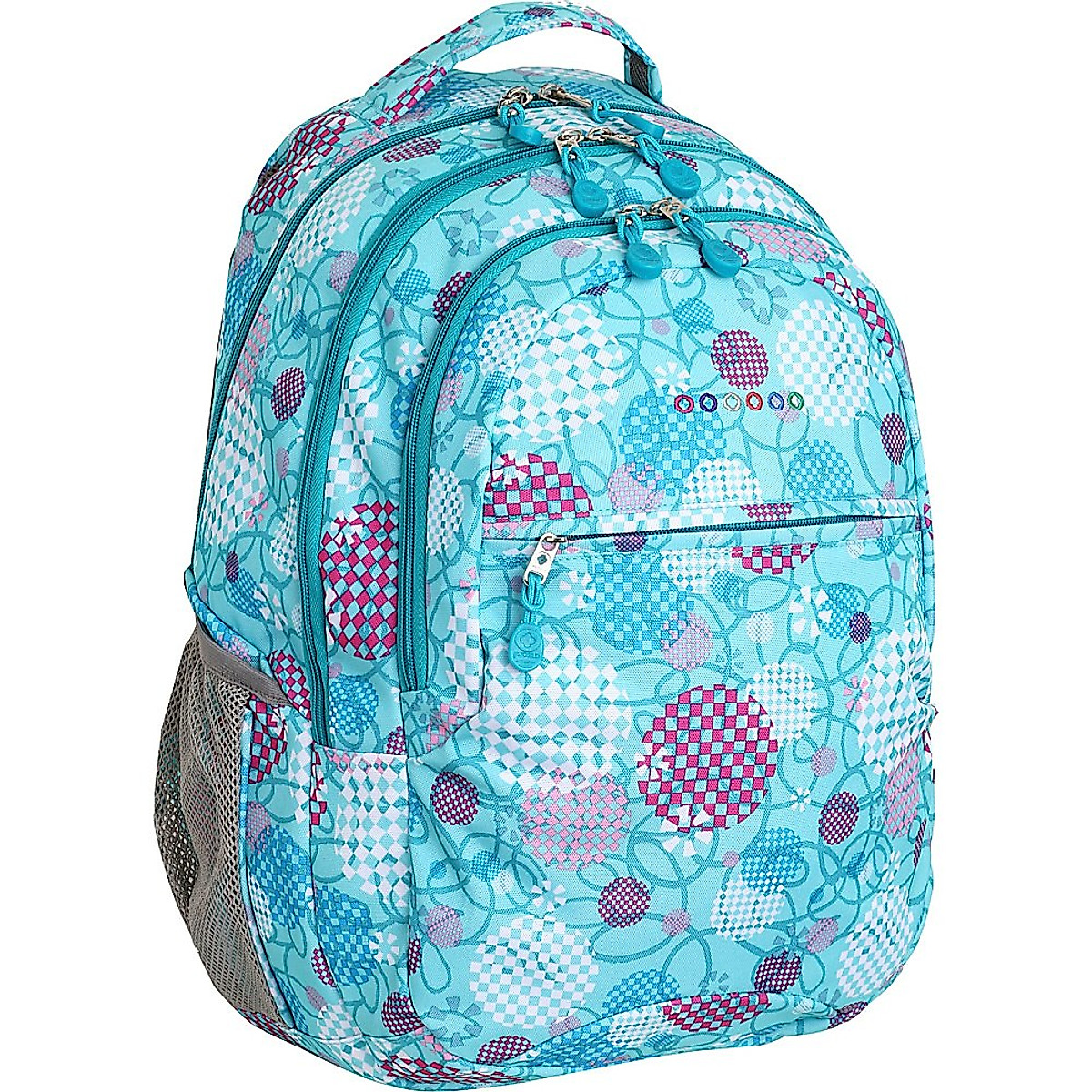 J World New York Cornelia School Backpack for Kids. Cute Womens Laptop Bookbag, Dandelion, 18 X 12.5 X 8 (H X W X D)