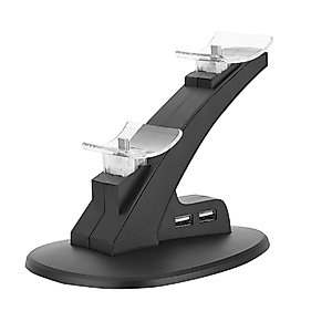 for Switch Pro Controller Charger, LED Indicator Dual USB Charging Charger Docking Station Stand for Switch Pro