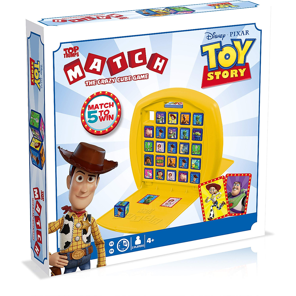 Top Trumps Match Game Toy Story - Family Board Games for Kids and Adults - Matching Game and Memory Game - Fun Two Player Kids Games - Memories and Learning, Board Games for Kids 4 and up