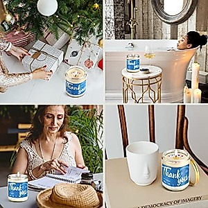Thank You Candle - Scented Candle with Natural Soy Wax for Women, Friends, Coworkers, and Family - Perfect Thank You Gifts for Mother's Day, Birthdays, Christmas - Vanilla, Sugar, and Buttercream