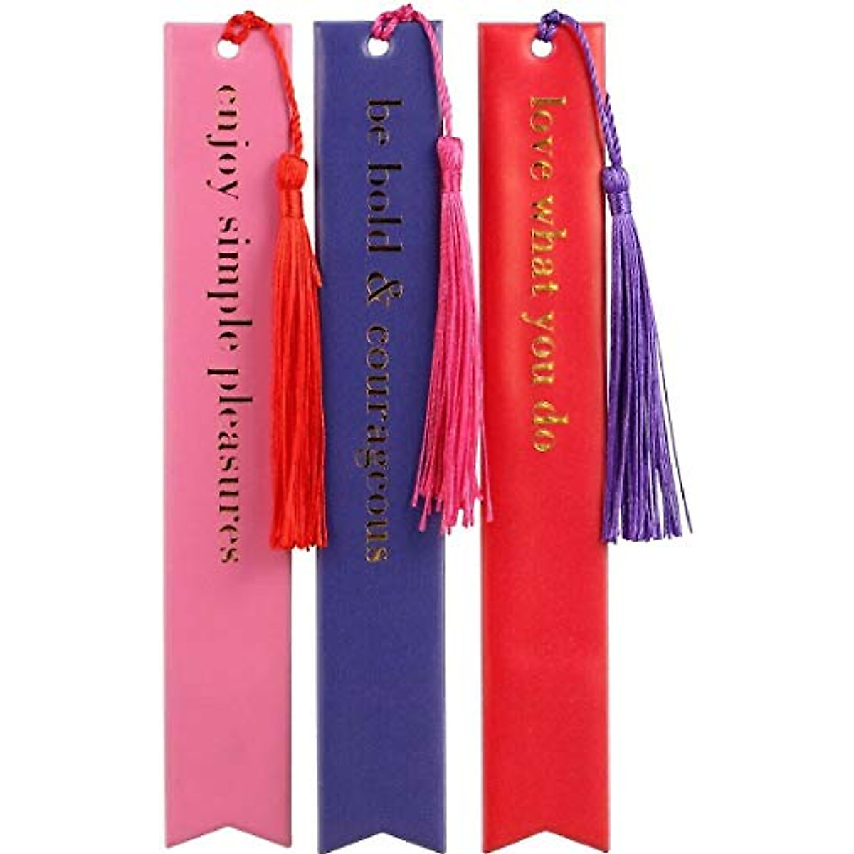 3 PC Jot Faux Leather Bookmarks Signets