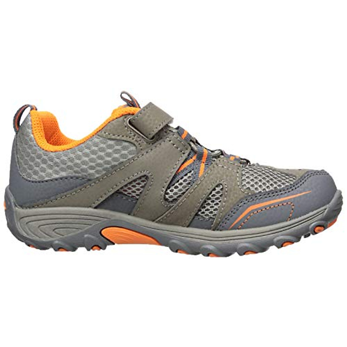 Merrell Trail Chaser Hiking Sneaker, Gunsmoke/Orange, 13 US Unisex Little Kid