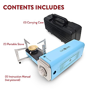 GasOne GS-8300 - Camp Stove Compact Butane Stove with Carrying Case - Foldable Portable Stove
