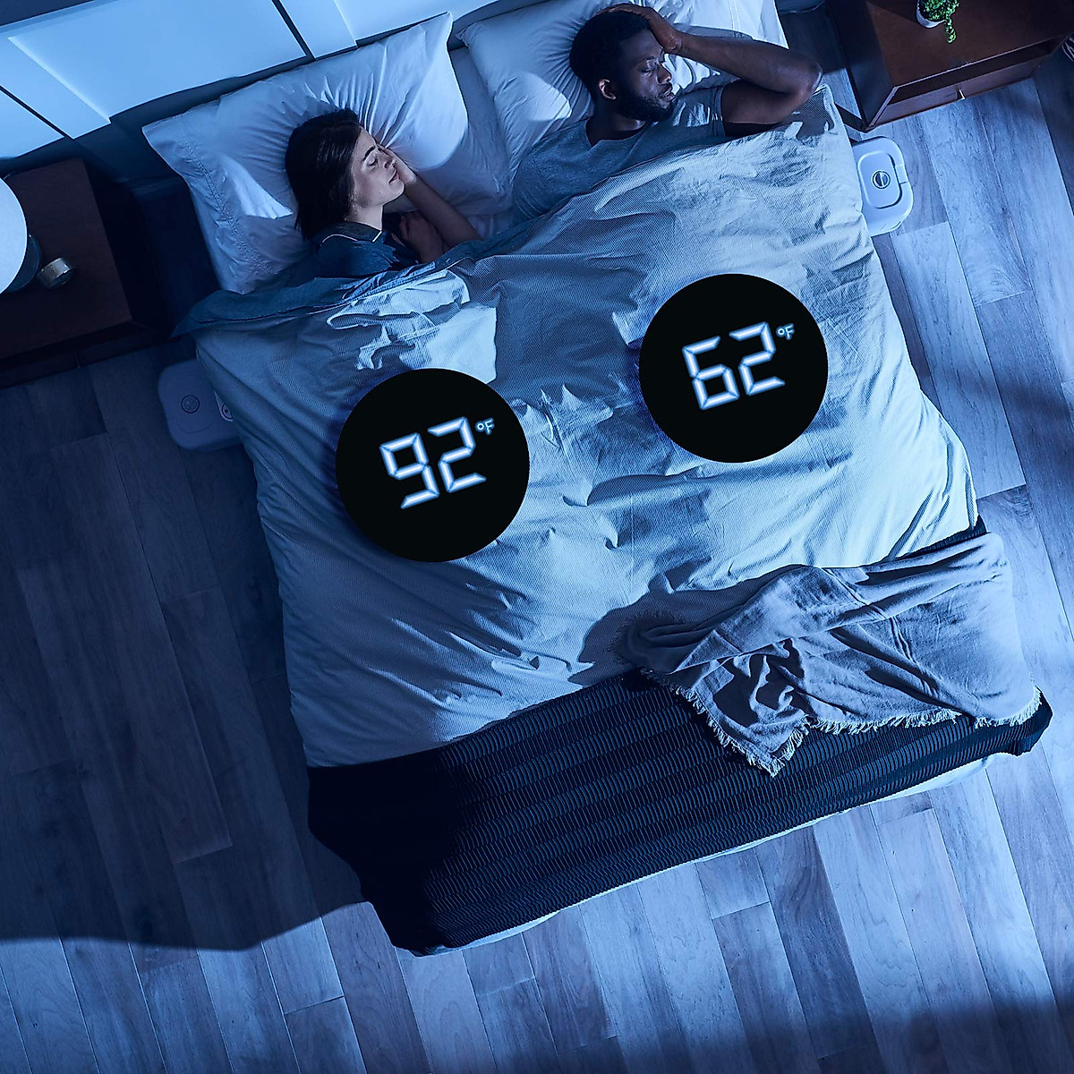 Chilipad Cube Bed Cooling System - Cooling & Heating Mattress Topper, Set Individual Bed Temperature, Sleep Enhancement, Temp Range of 60-115°F, ME Half King or TwinXL Size (38"W x 80"L), Model: CP502