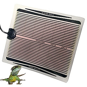 APlayfulBee Reptile Heat Pad, Adjustable Temperature Control Lizard Terrarium Heating Mat for Small Animals Snake Turtle Bearded Dragon Gecko and Plant (15W)
