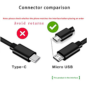 10FT Micro USB Charging Cable Cord for Samsung Galaxy Note 4 5, Tab A,E 8.0,S2,Tab 3 4 10.1 9.7 8.0 7.0 10.1, SM-T280 350 580 113 377 560 713 230 530 Tablet, Note 4 5, S7 S6 J7 J3 Micro USB Power Cord