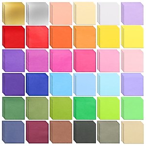 Jyongmer 10800 Pcs 2 Inch Tissue Paper Squares, 36 Assorted Art Rainbow Tissue Paper for Crafts Multicolor Per Precut Tissue Paper Bulk Kids Craft Tissue Papers Squares