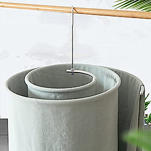 LotCow Spiral Shaped Drying Rack, Laundry Stand Hanger Removable Stainless Steel Spiral Drying Rack for Indoor & Outside Balcony Dorm Bed Sheet Coverlet Coverlid