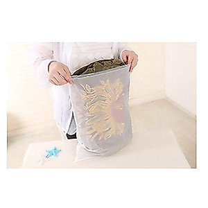 ericotry Plastic Pouch Bag Organizer Waterproof Packaging Bags Travel Storage Bag Luggage Shoes Cloth Suit Makeup Packing Pouch Bag Organizer (6-Pack of Different Sizes)