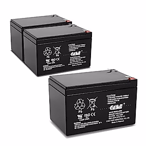 Casil CA12100 12v 10ah Battery Razor Quad Battery with F2 Terminals Compatible with Razor Scooter Battery Razor mx500 Battery Razor mx650 Battery W15128190003 3 Pack