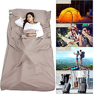 Travel Sleeping Bag Camping Bed Sheet Bag Adult Travel Camping Bag Hotel and Hotel Sleeping Bag Sanitary Clean Light and Easy to Carry
