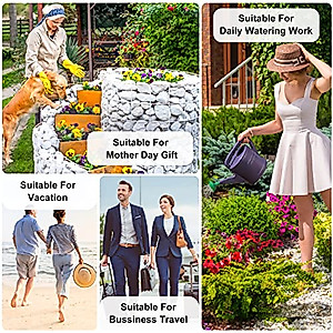 OZMI Plant Self Watering Insert Spikes Device, 6 PCS Automatic Water Control System with Slow Release Valve, Adjustable Water Volume Drip Irrigation Control System for Home and Vacation Plant Watering