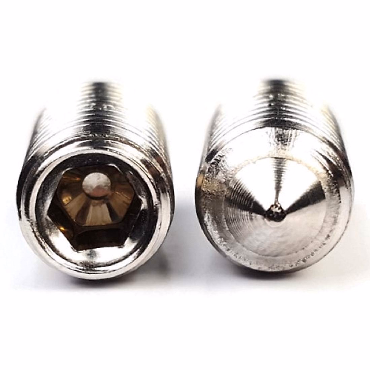 #8-32 Socket Set Screws Cone Point 304 Stainless Steel #8-32 x 3/16" Qty 25