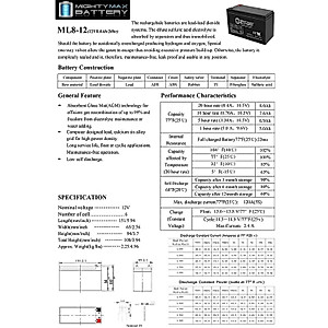 Mighty Max Battery 12V 8Ah SLA Battery Replacement for Texas Hunter Fish Feeders