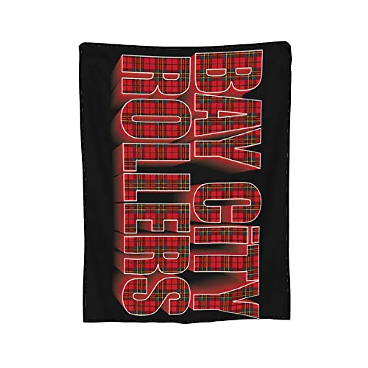 Bay City Music Rollers Band Logo Throw Blanket Soft Cozy Flannel Blankets Decor for Bed Couch Living Room Travel Outdoor 50"X40"