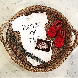 7 ate 9 Apparel Ready or Not Pregnancy Announcement Onepiece 0-3 Months