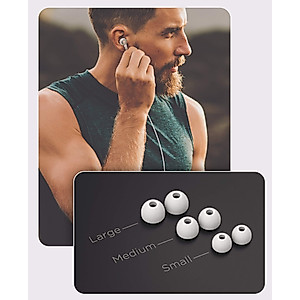 Thore iPhone Earphones (Apple MFi Certified) V120 in Ear Wired Lightning Earbuds (Sweat/Water Resistant) Headphones with Mic/Volume Remote for iPhone 12/13/14 Pro Max - White