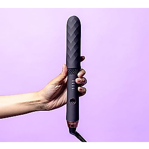 SUTRA Professional Styling Wand | 2-in-1 Hair Straightener/Flat Iron, and Curling Iron, Curl, Wave, or Straighten Hair, 4 Heat Settings, 1-inch, Black,1 Count (Pack of 1)