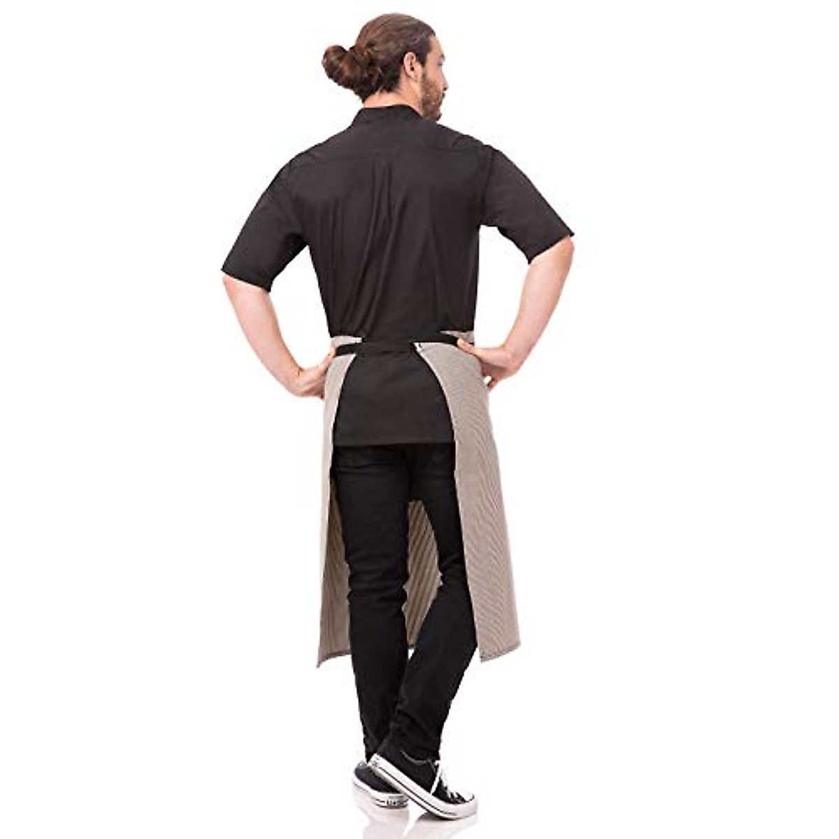 Chef Works Unisex Portland Bistro Apron, Black, One Size