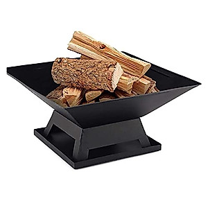 LIUXUEFE Fire Pit, Barbecue Grill, Outdoor Heater, Portable Fireplace, wo-od Stove with Brazier