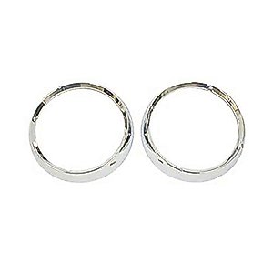 Omix | 12419.04 | Headlight Bezel Kit, Chrome | OE Reference: 5460087K | Fits 1972-1986 Jeep CJ
