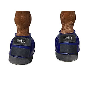 One Stop Equine Shop BasEQ PVC Bell Boots Navy Oversize