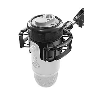 Borenbuir [Newest &Ultra-Durable] Microphone Shock Mount with Pop Filter [Custom Built for Blue yeti Mic] Anti-Vibration Suspension Shock Mount Holder Clip Compatible with Blue Yeti Microphones