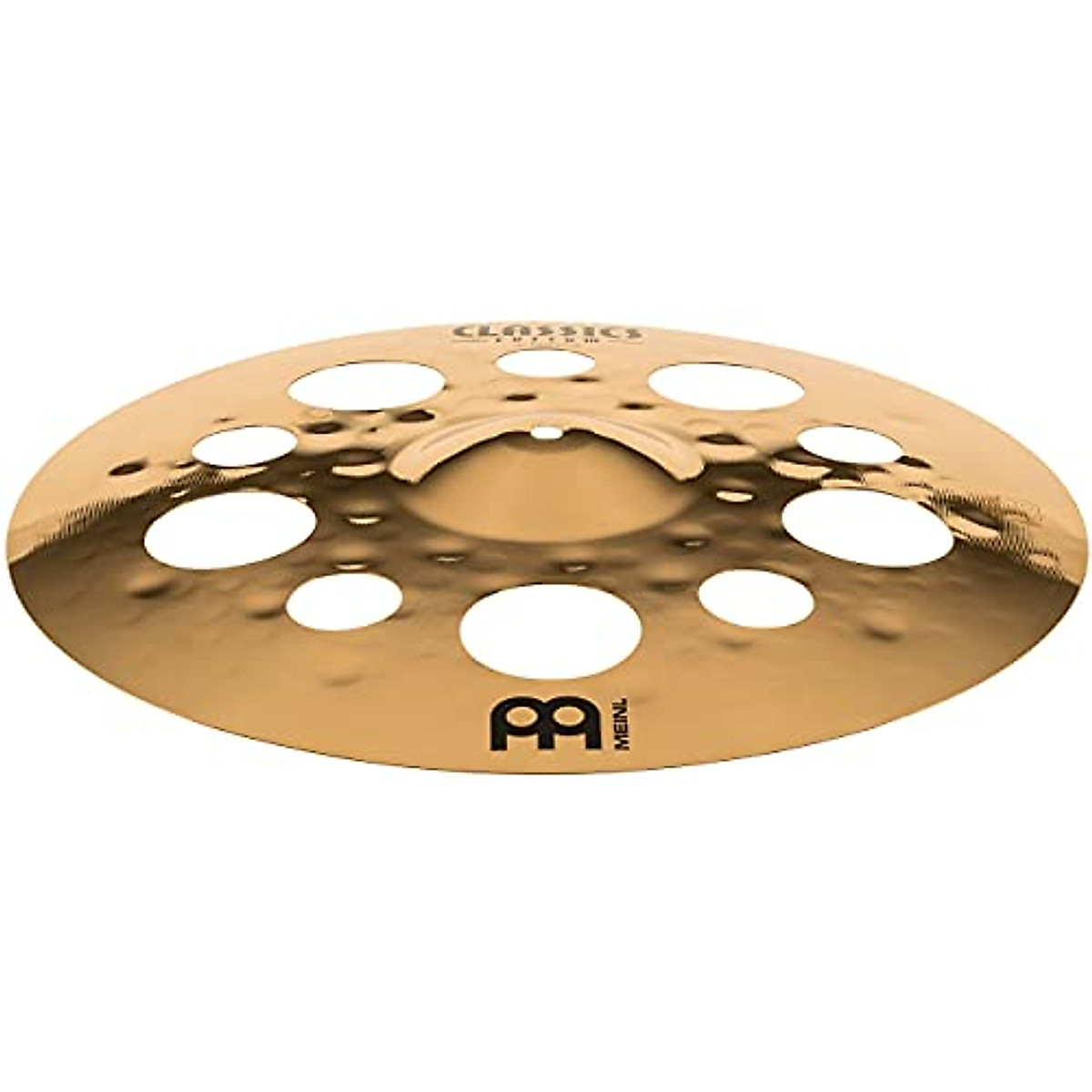 Meinl 18" Trash Crash Cymbal with Holes - Classics Custom Brilliant - Made in Germany, 2-YEAR WARRANTY (CC18TRC-B)
