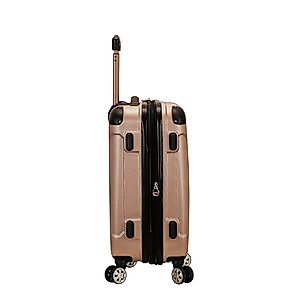 Rockland London Hardside Spinner Wheel Luggage, Champagne, 3-Piece Set (20/24/28)