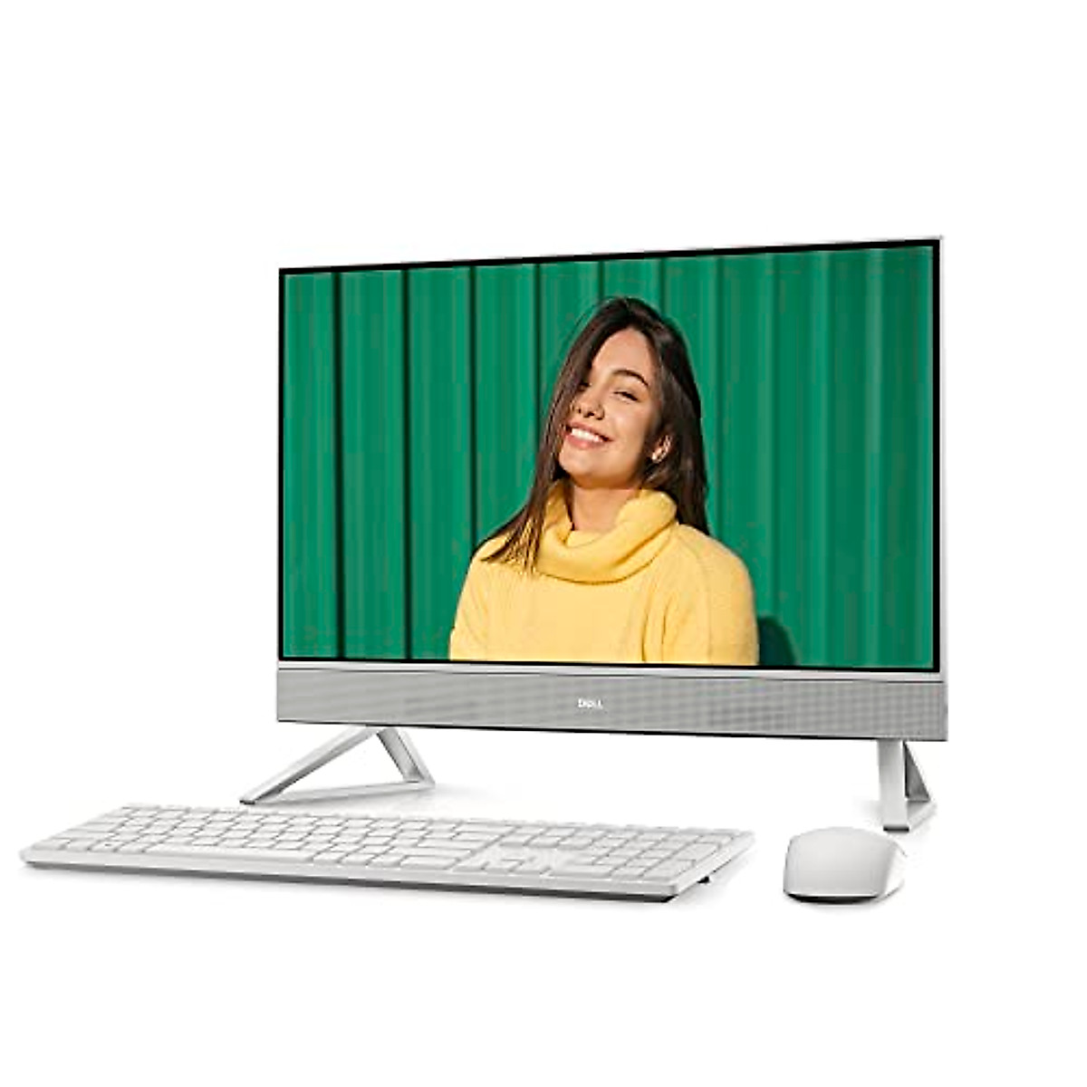 Dell Inspiron 24 5415 All in One Desktop - 23.8-inch FHD Touchscreen Display, AMD Ryzen 5-5625U Processor, 12GB DDR4 RAM, 256GB SSD + 1TB HDD, AMD Radeon Graphics, 1 Year Hardware Warranty - White