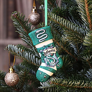 Nemesis Now Officially Licensed Harry Potter Slytherin Stocking Hanging Ornament, Green