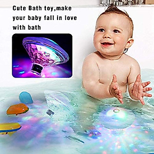 HengKaiSing Waterproof Swimming Pool Lights, Baby Bath Lights for The Tub(7 Lighting Modes), Colorful LED Bath Toys Bathtub for Pool, Pond, Hot tub or Party Decorations