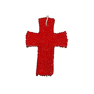 ChicWick Car Candle Strawberry Leather Cross Shape Car Freshener Fragrance