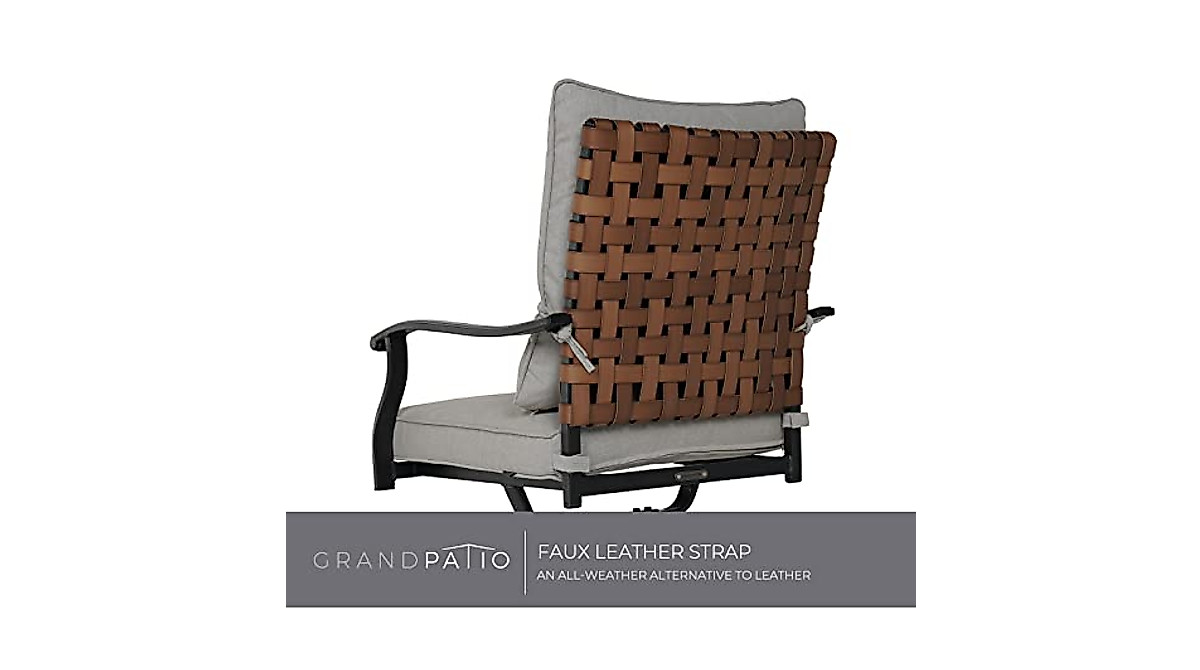 Grand Patio 5-Piece Outdoor Dining Set with Swivel Chairs
