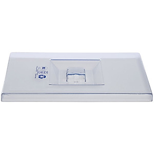 5 1/4 and 12 gal Clear Plastic Replacement Ingredient Bin Lid - 14 3/4"L x 9 1/2"W x 1"H