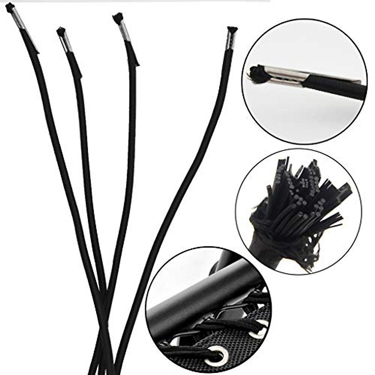 Jmkcoz 4 Pcs Zero Gravity Chair Replacement Cords Universal Replacement Laces for Antigravity Chair, Bungee Elastic Lounge Chair Cord Nylon Stretch Patio Recliners Repair Cord for Outdoor, Lawn Chair