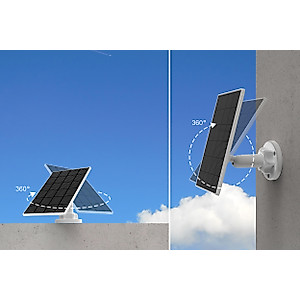 SANSCO Wire-Free Solar Battery Powered Security Camera, 4MP Outdoor WiFi IP Camera with Solar Panel, Waterproof,PIR Human Motion Detection, Night Vision, 2 Way Audio