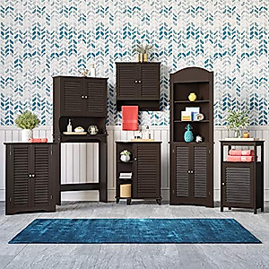 RiverRidge Ellsworth Single Door Floor Cabinet, Espresso