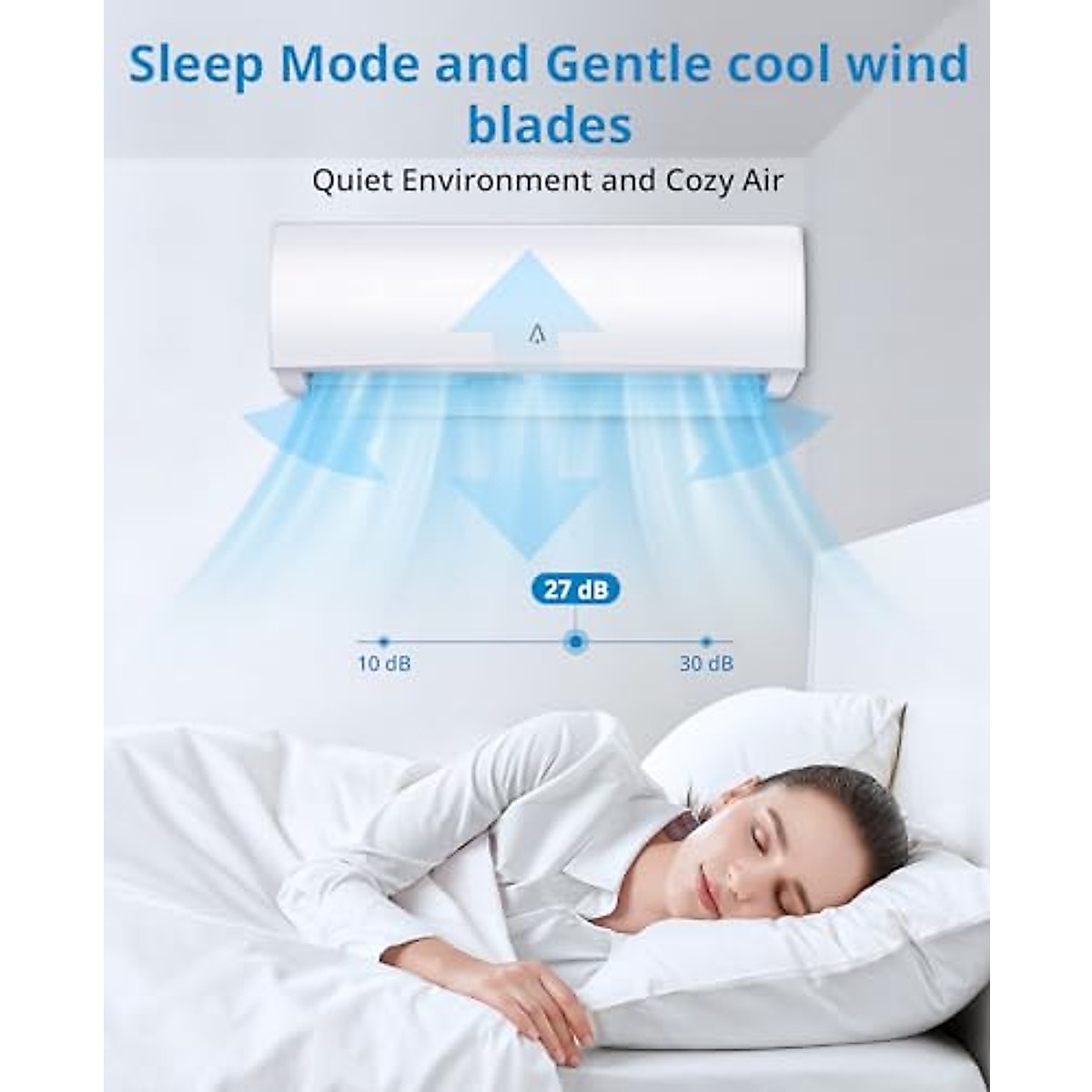 Acekool 19000 BTU Smart Mini Split AC/Heating System 19 SEER Split Inverter Air Conditioner, Cools Rooms up to 1250 Sq. Ft, with Pre-Charged Condenser, Heat Pump & Installation Kit, 208/230V