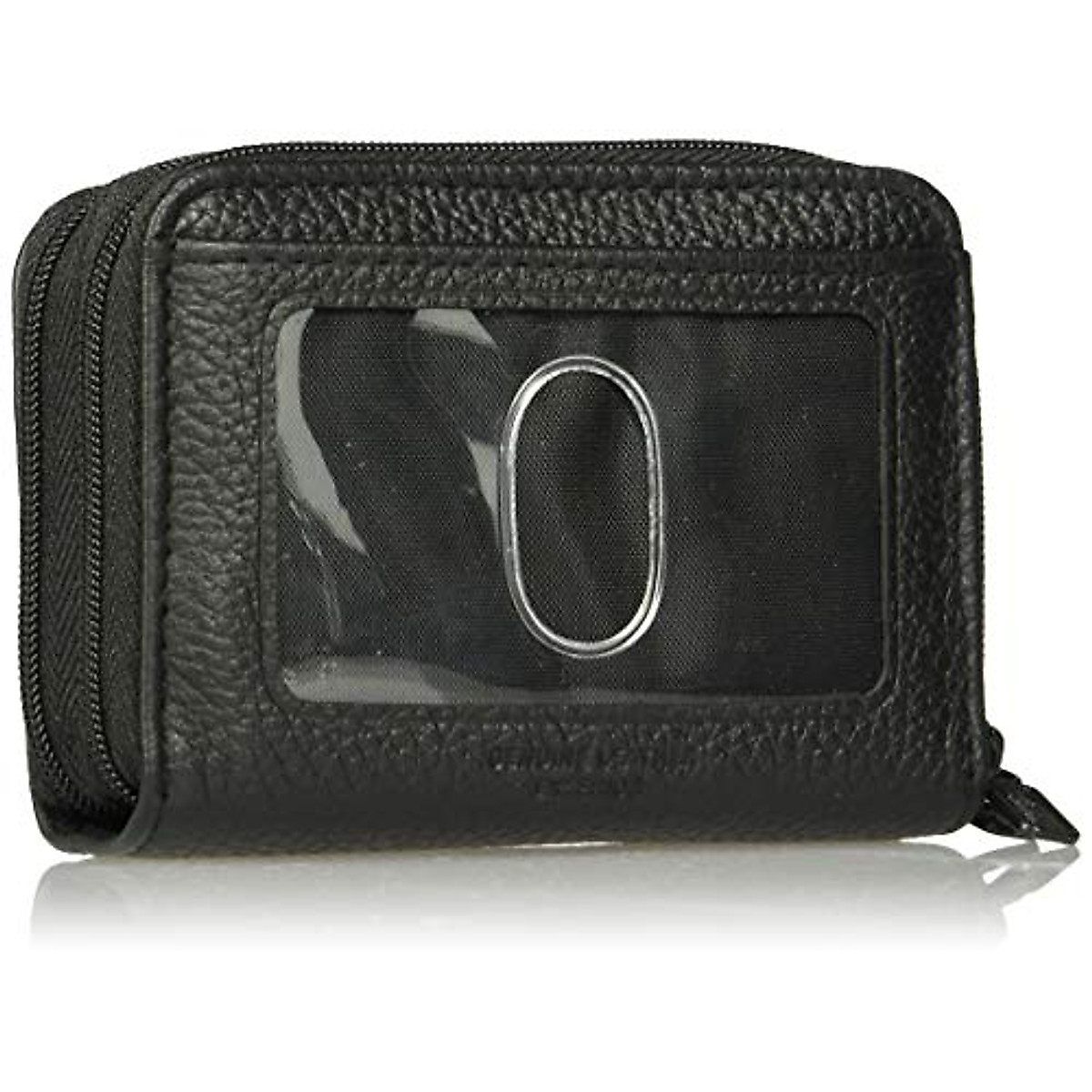 Buxton Hudson Pik-Me-Up Wizard Leather Wallet, Compact, Black