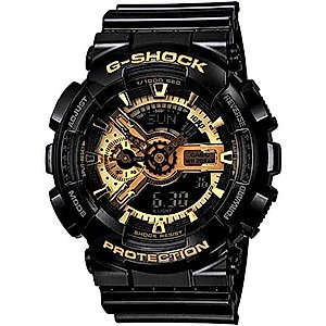 Casio G-Shock Quartz Hybrid Black Dial Men's Watch GA110B-1A