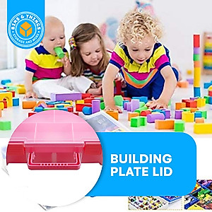 Bins & Things Pink 3-Tier Toy Storage Organizer with Adjustable Compartments - Toy Organizers and Storage Bins for Kids’ Room, Fit for Hot Wheels, Dolls, Lego, Arts and Crafts Supplies