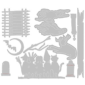 Sizzix Thinlits Die Set 11PK Vault Series: Halloween 2021 by Tim Holtz, 665563, One Size, Multicolor