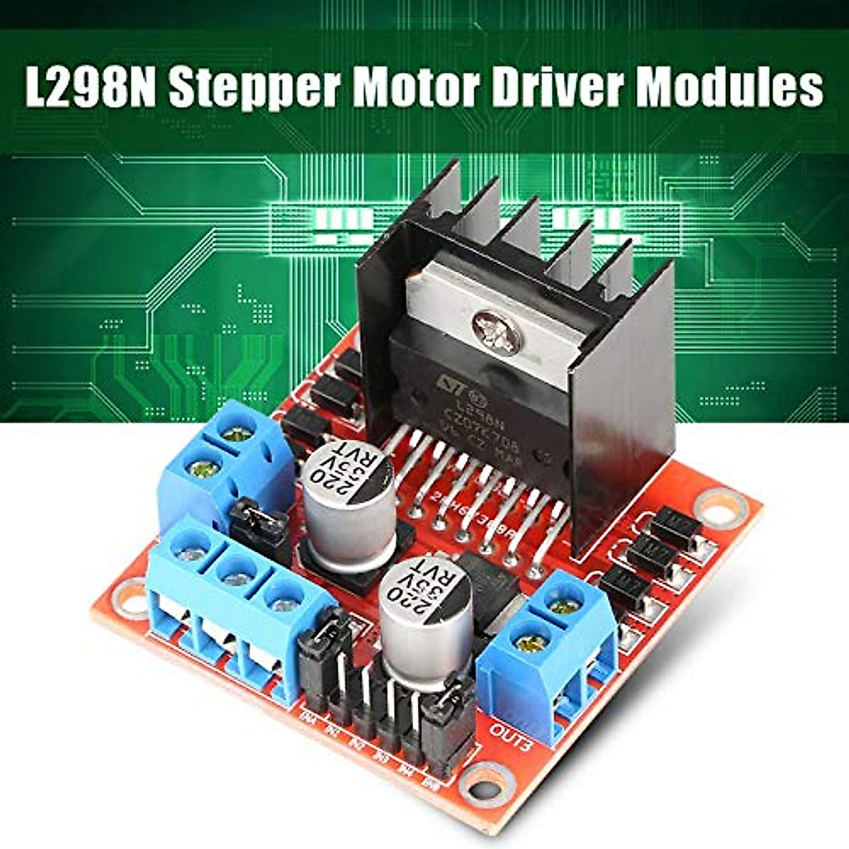 Davitu Motor Driver - 1pc DC Motor Driver Stepper Motor Driving Module L298N Module H Bridge Driver Board Module for Stepper Motor Smart Car Robot