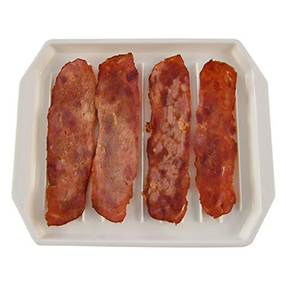 HOME-X Microwaveable Bacon Tray, Bacon Serving Dish