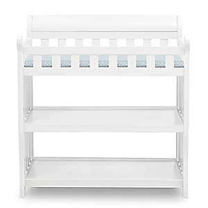 Delta Children Eclipse Changing Table with Changing Pad, White